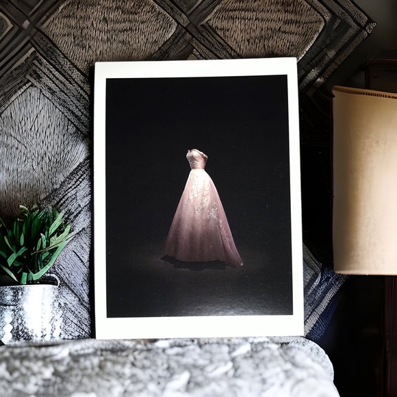 Dior | Art | Dior Long Embroidered Organza Evening Gown Postcard | Poshmark